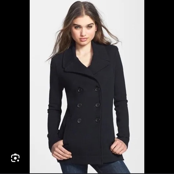 James Perse | Jackets & Coats | James Perse Rare Black Cotton Structed ...